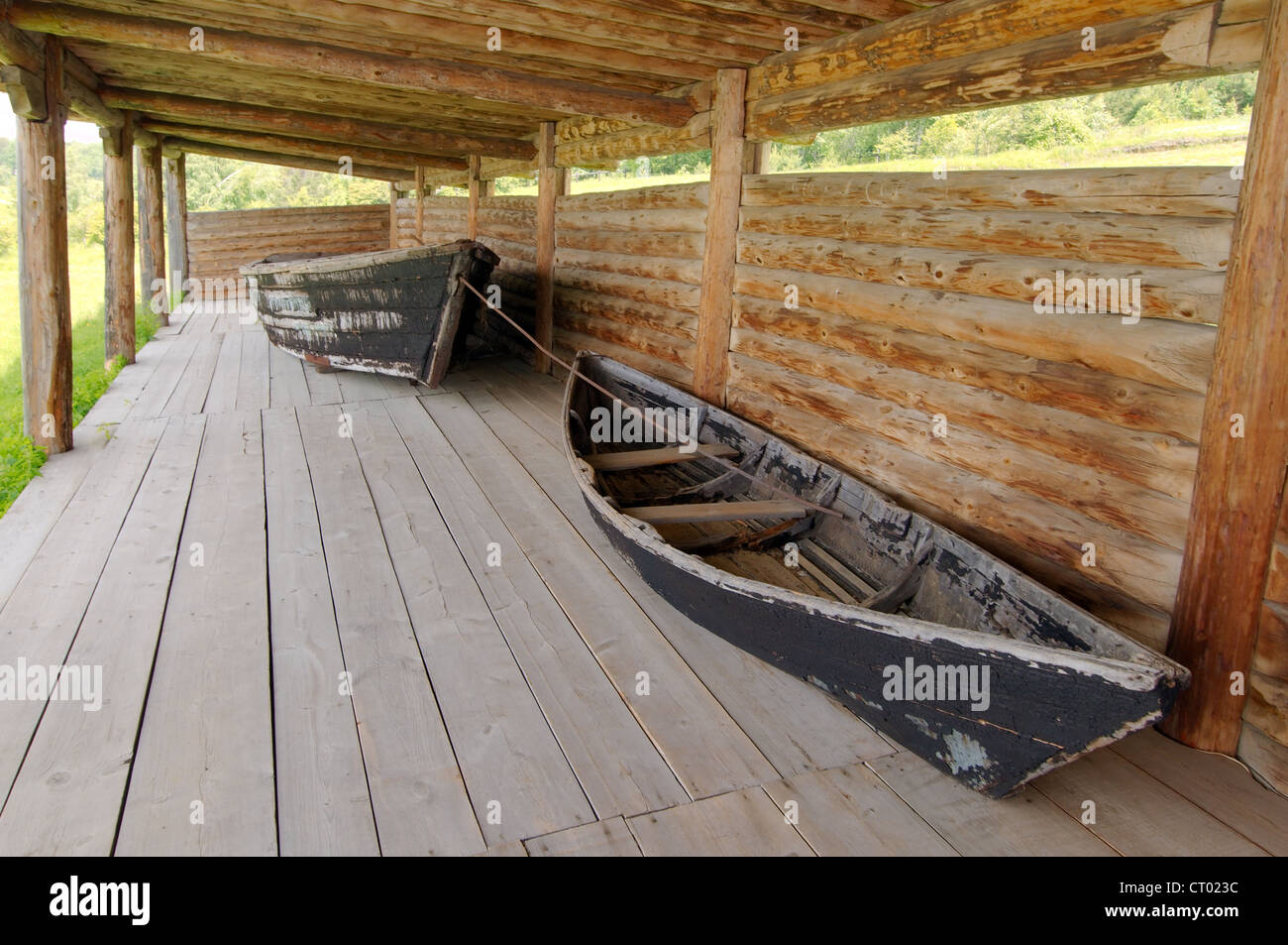 old wooden fishing boat, "Taltsa's" (Talzy) - Irkutsk architectural and ...