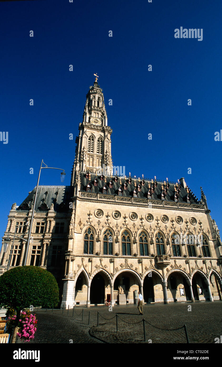 France, Artois, Arras, Place des Heros, Town Hall Stock Photo - Alamy