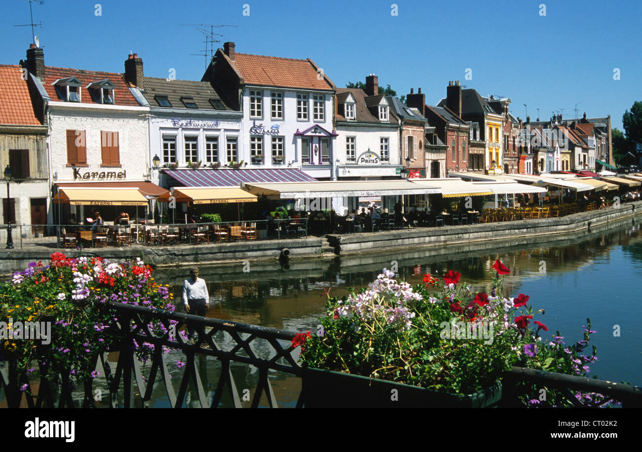 France, Picardie, Amiens, St-Leu Quarter, Somme River Stock Photo - Alamy