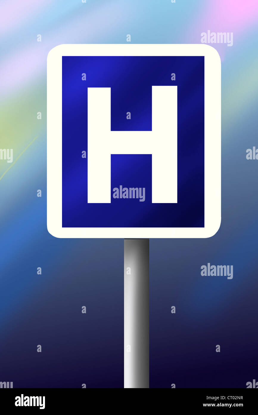 SYMBOL OF A HOSPITAL Stock Photo - Alamy