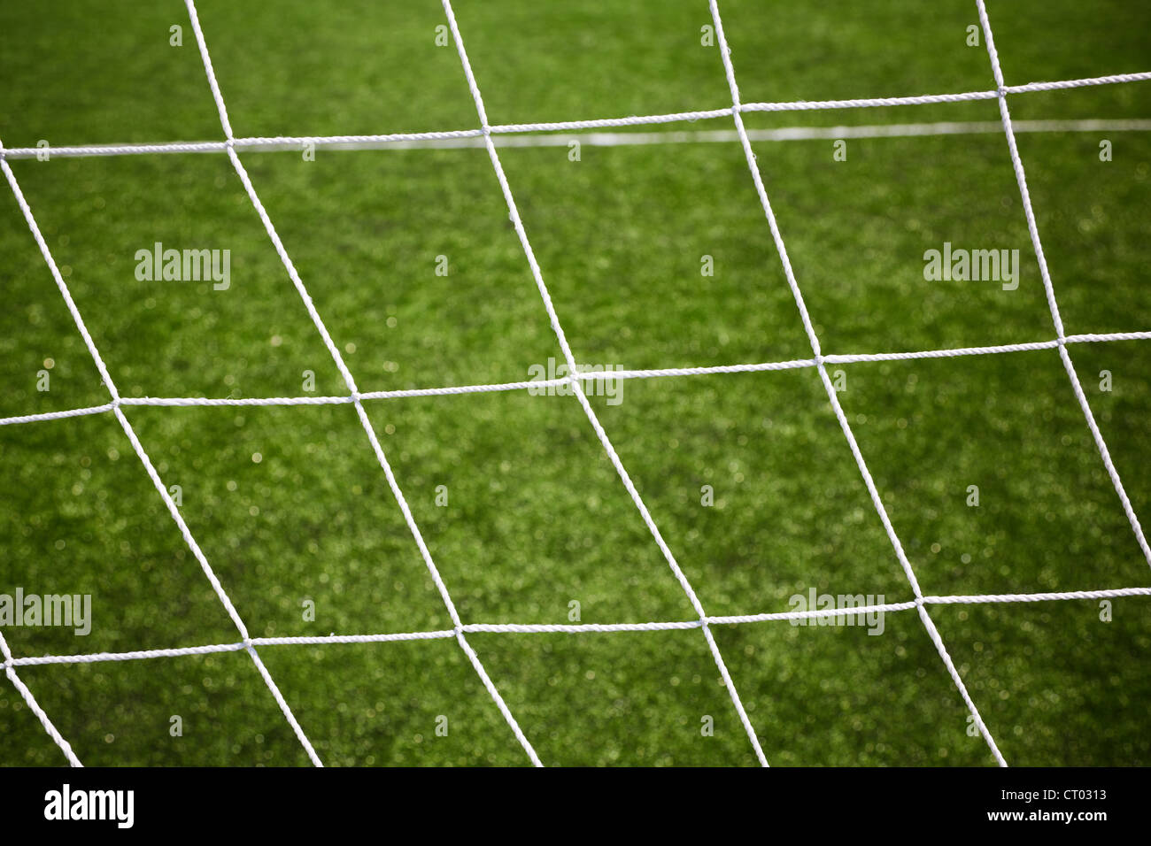 sport background, net on green grass Stock Photo - Alamy