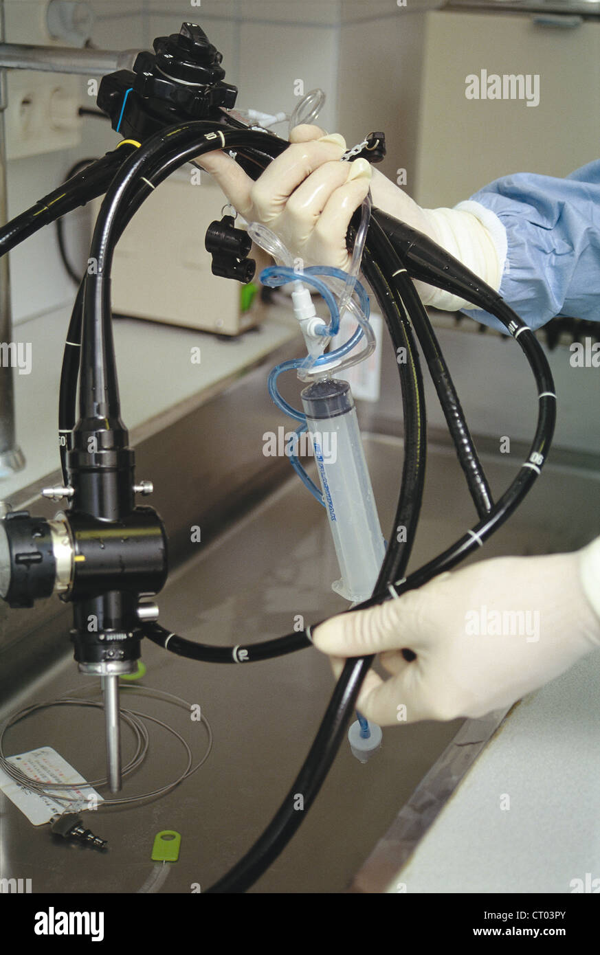 CLEANING OF MATERIAL EQUIPMENT Stock Photo - Alamy