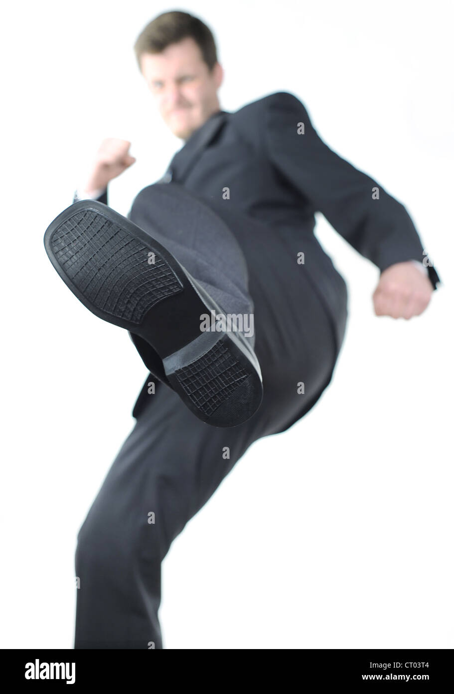 Businessman domination not woman Cut Out Stock Images & Pictures - Alamy