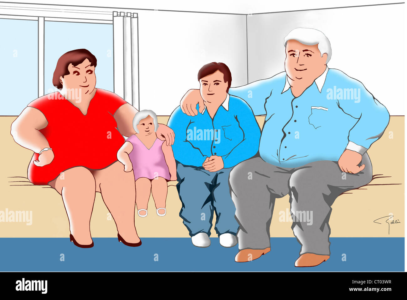 Childhood Obesity Illustration High Resolution Stock Photography and ...