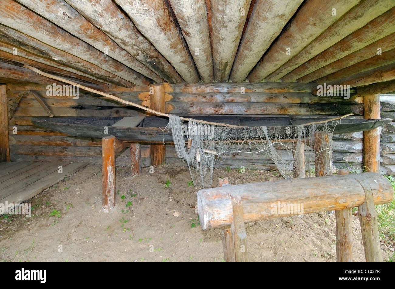 old wooden fishing boat, "Taltsa's" (Talzy) - Irkutsk architectural and ...