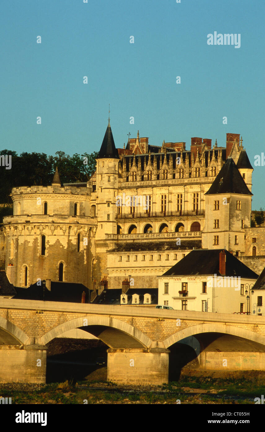 France, Loire Valley, Amboise, chateau, castle Stock Photo - Alamy