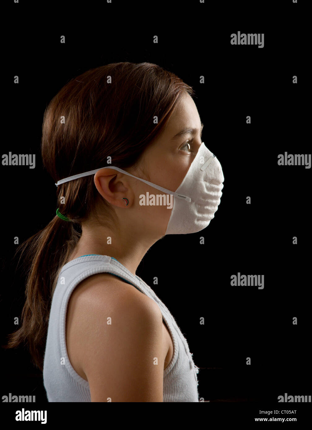 Dust mask girl hi-res stock photography and images - Alamy