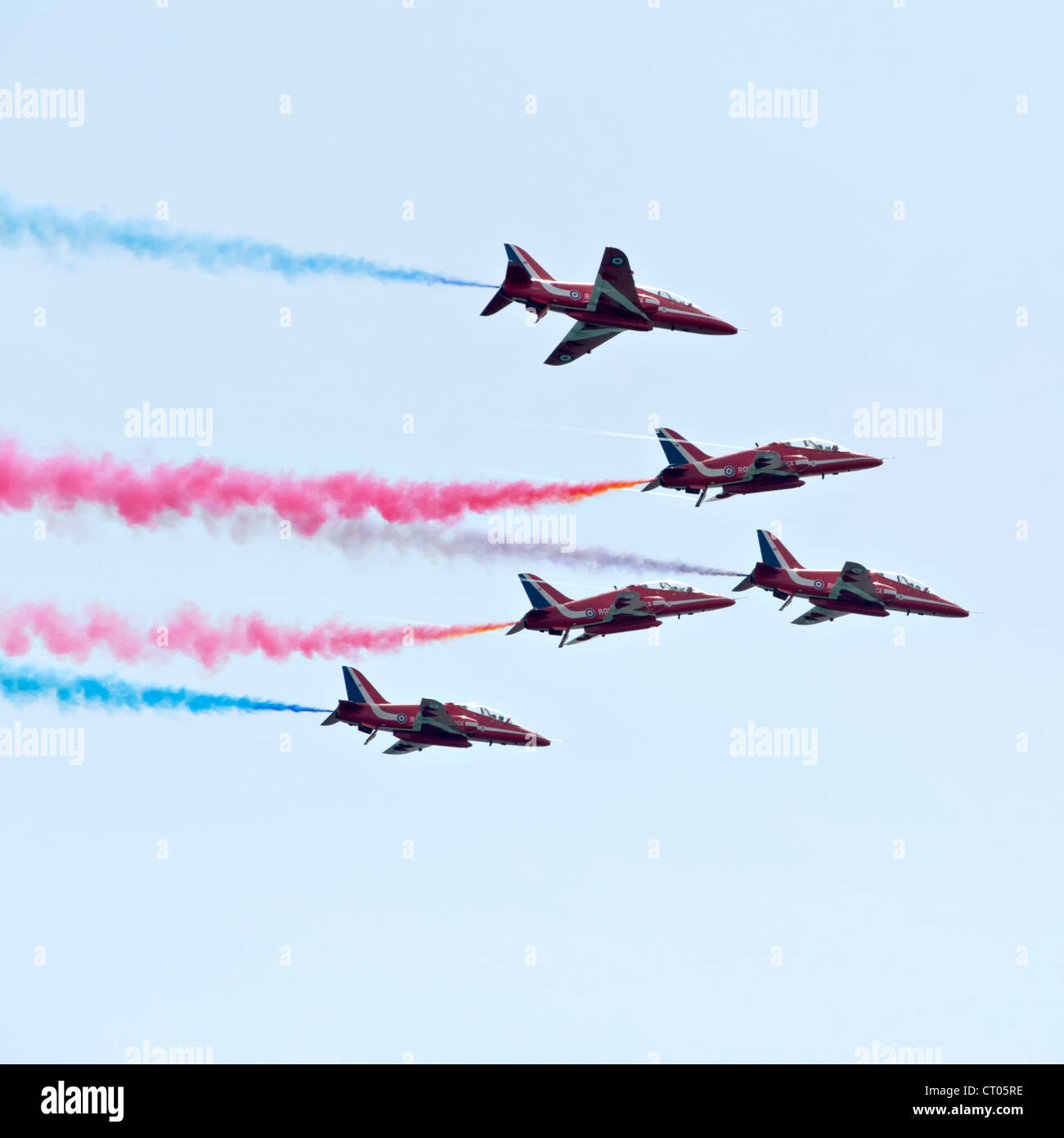RAF Red Arrows display team Stock Photo - Alamy