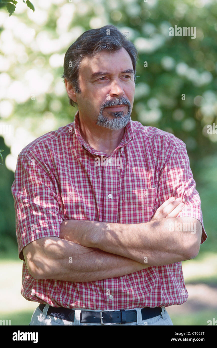 PORTRAIT OF A -65 YR-OLD MAN Stock Photo - Alamy