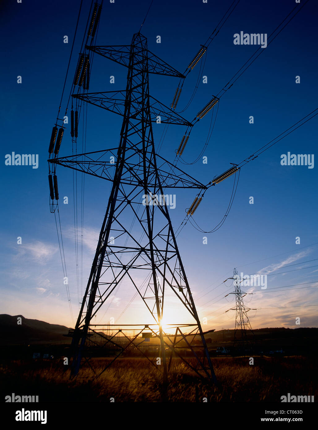 ELECTRICITY POWER LINE Stock Photo - Alamy