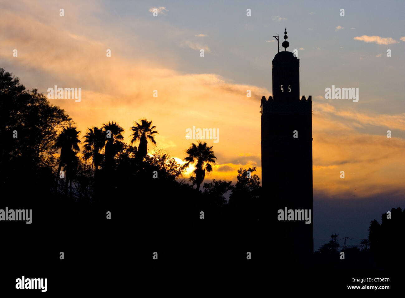 Morocco sunset marrakech hi-res stock photography and images - Alamy