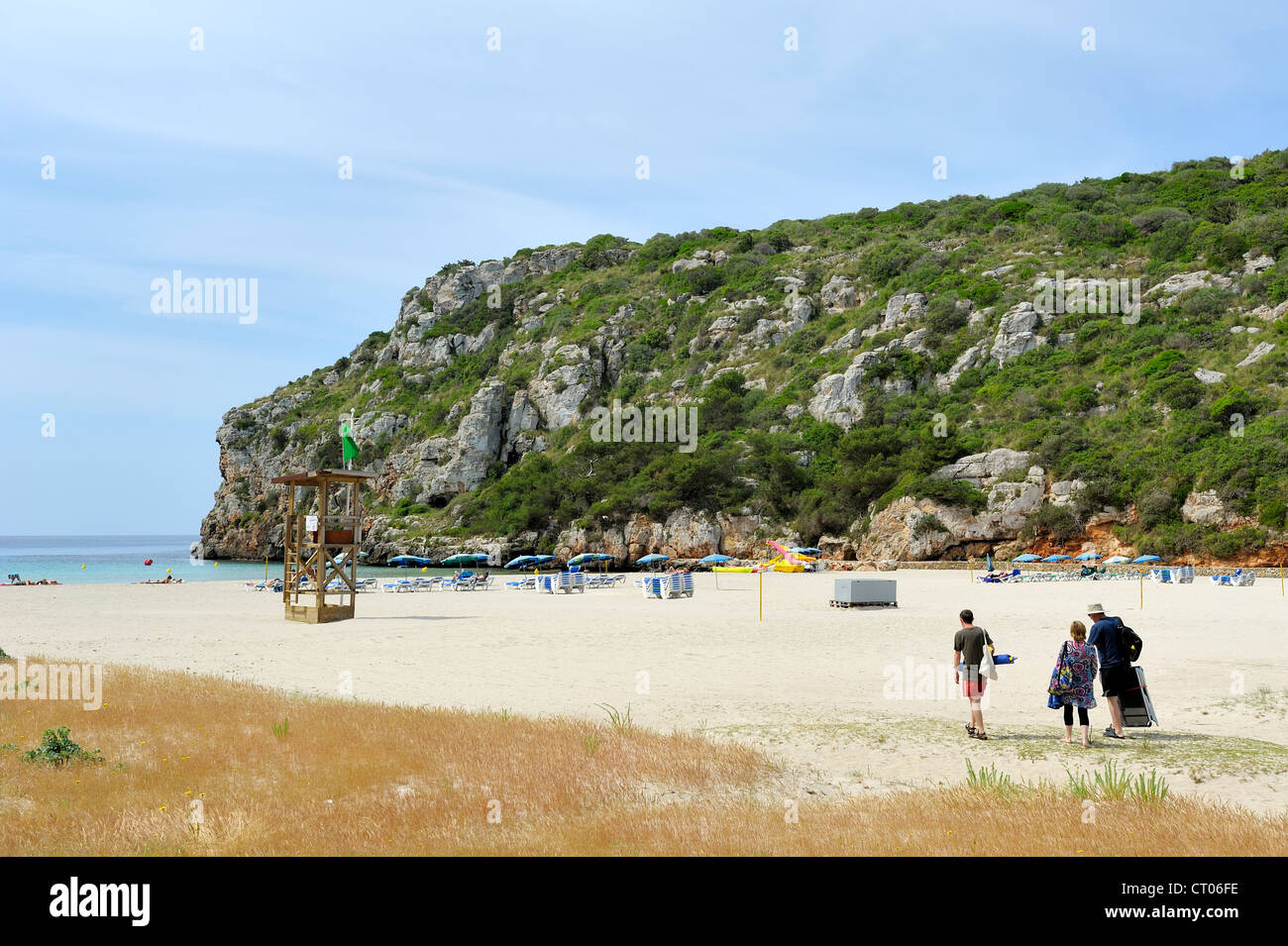 Cala'n Porter beach Menorca balearic islands spain europe Stock Photo ...