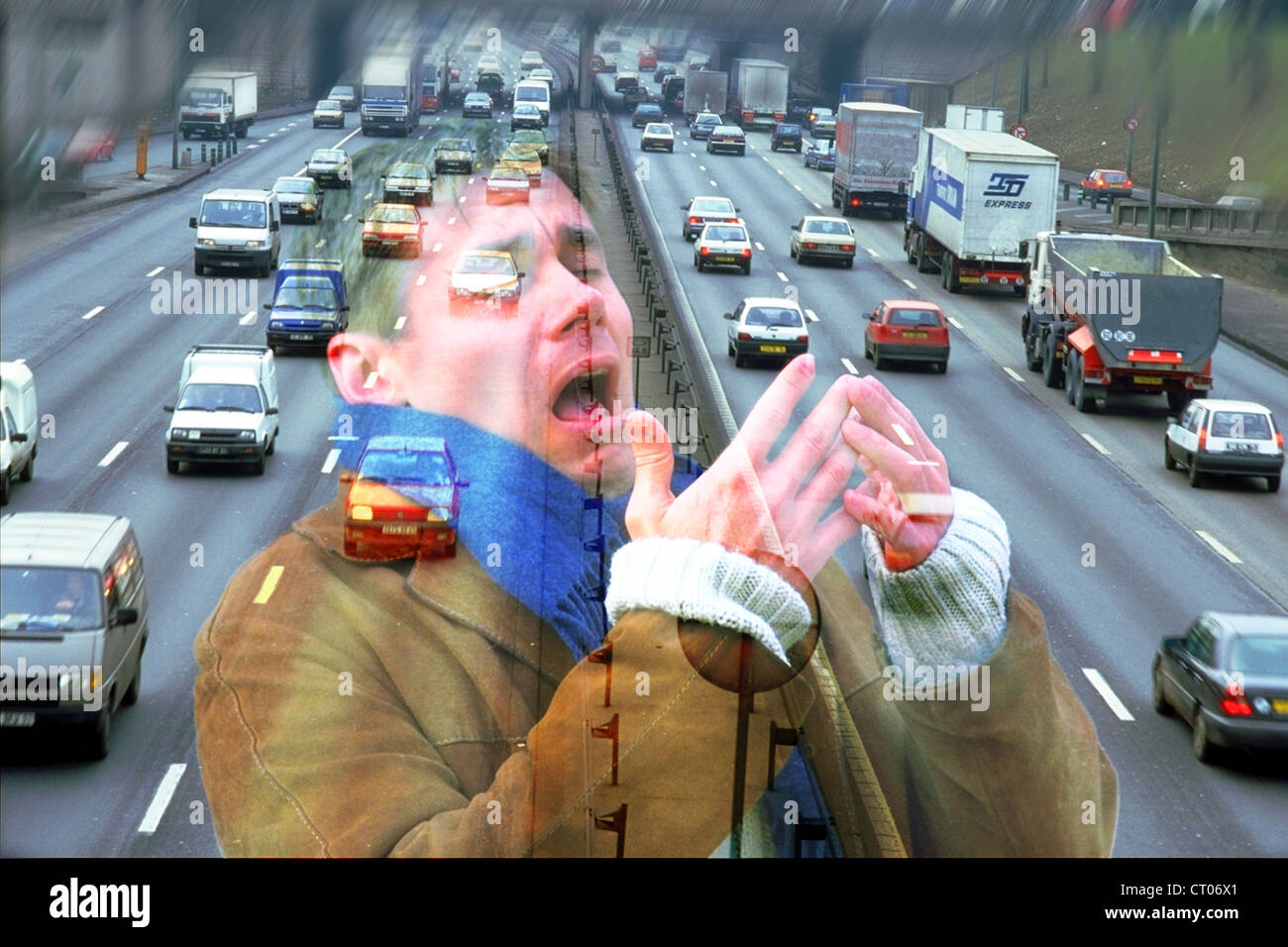 AIR POLLUTION, MAN Stock Photo - Alamy