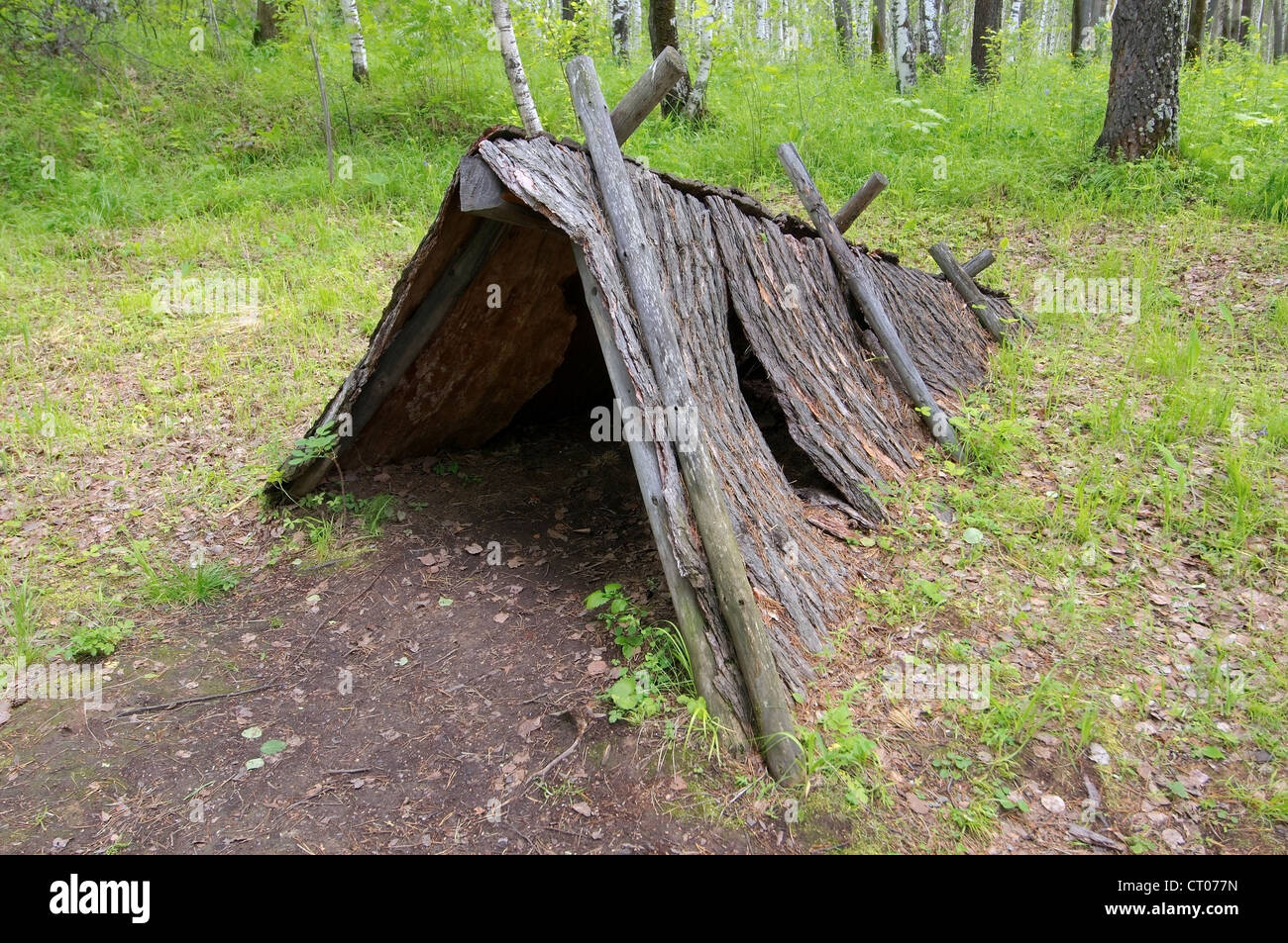 Evenki settlement, Settlement Talzy, Irkutsk region, Baikal, Siberia ...