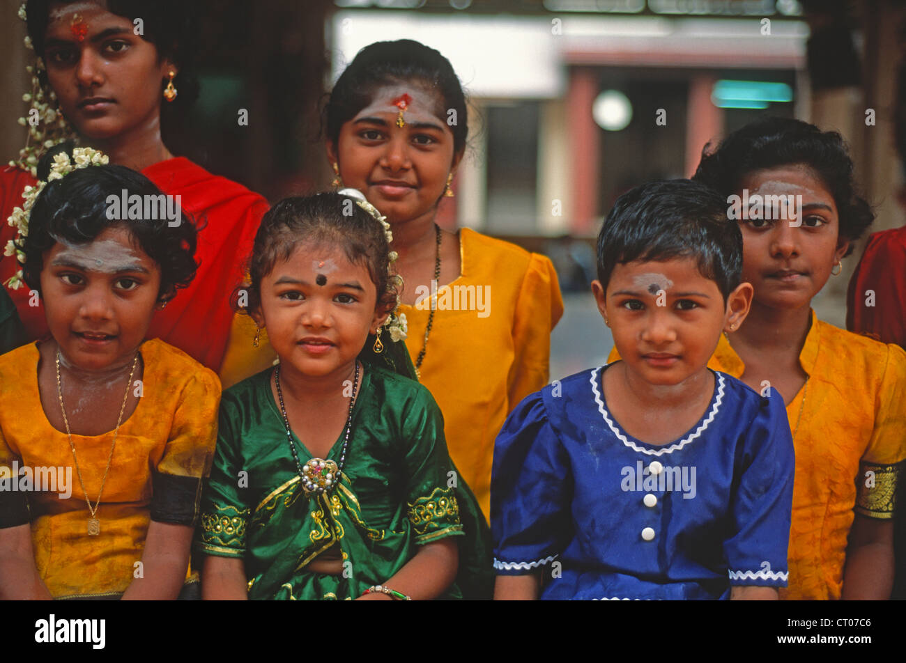 Malaysia, Kuala Lumpur, Tamil children Stock Photo - Alamy