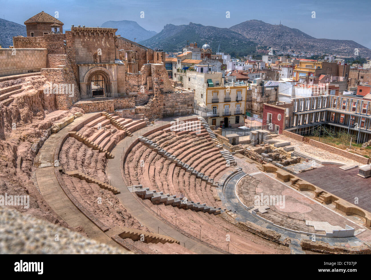 The roman theatre of carthago nova hi-res stock photography and images ...