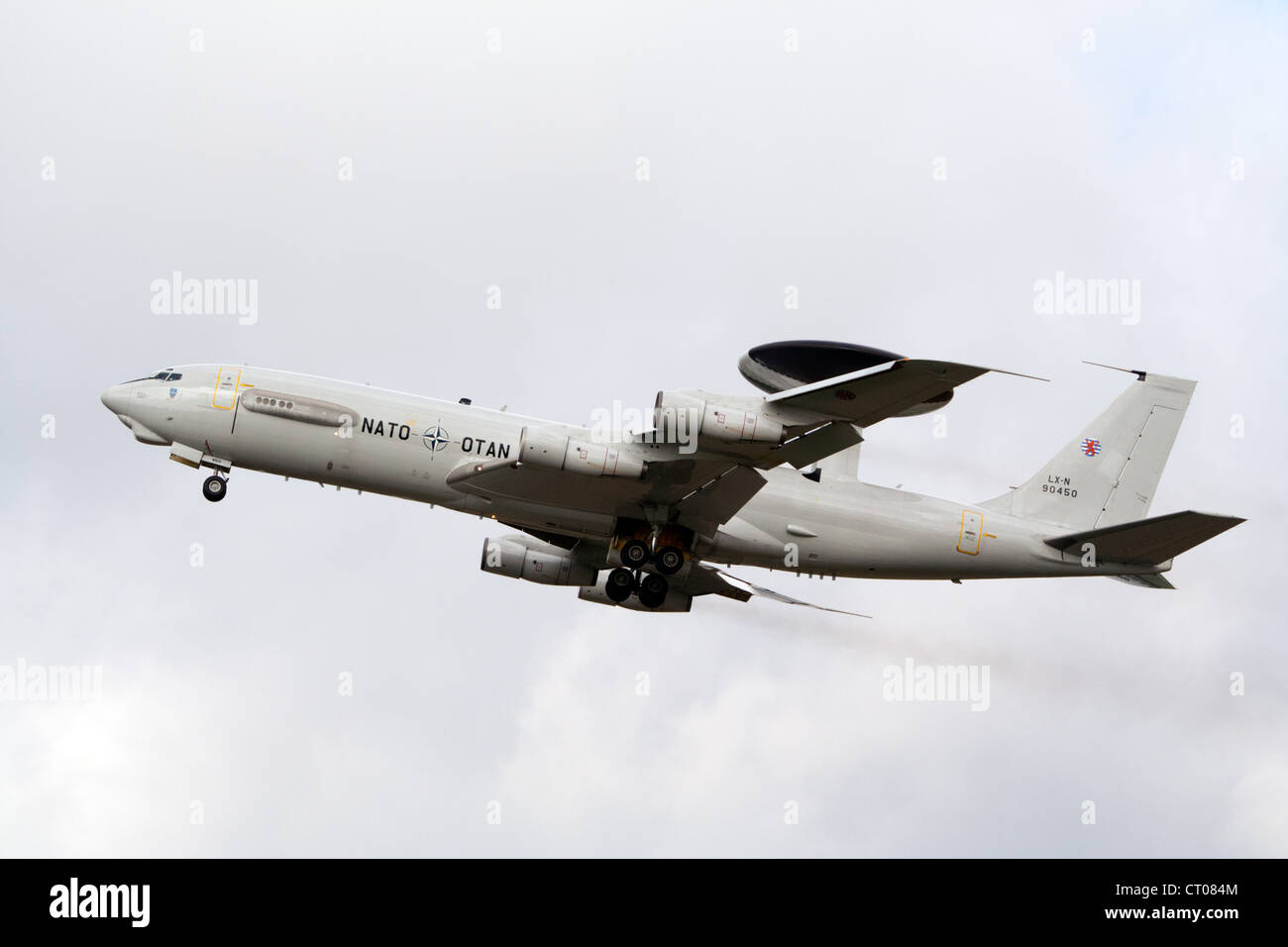 NATO AWACS Boeing E-3 Sentry take-off Stock Photo - Alamy