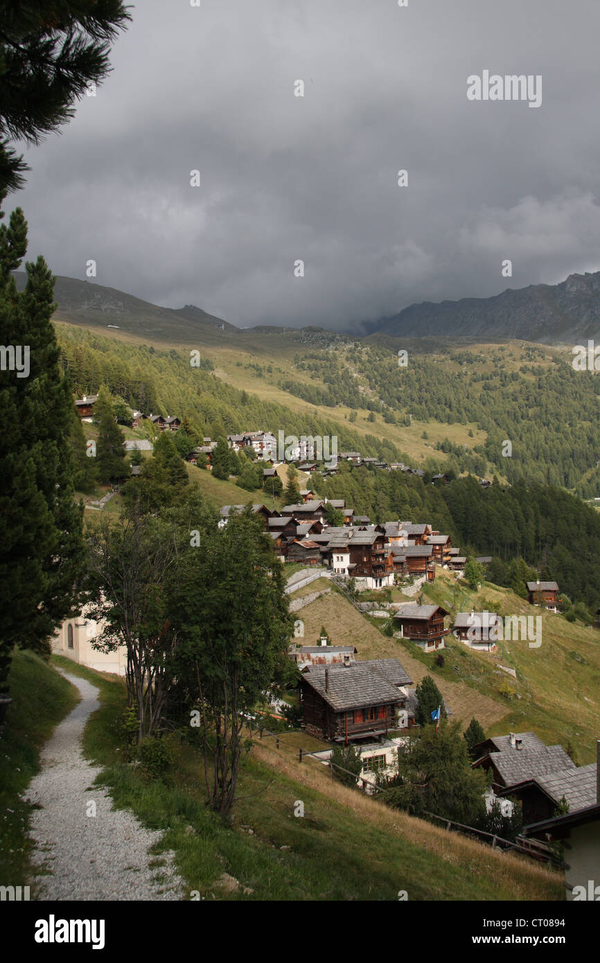 Chandolin village hi-res stock photography and images - Alamy