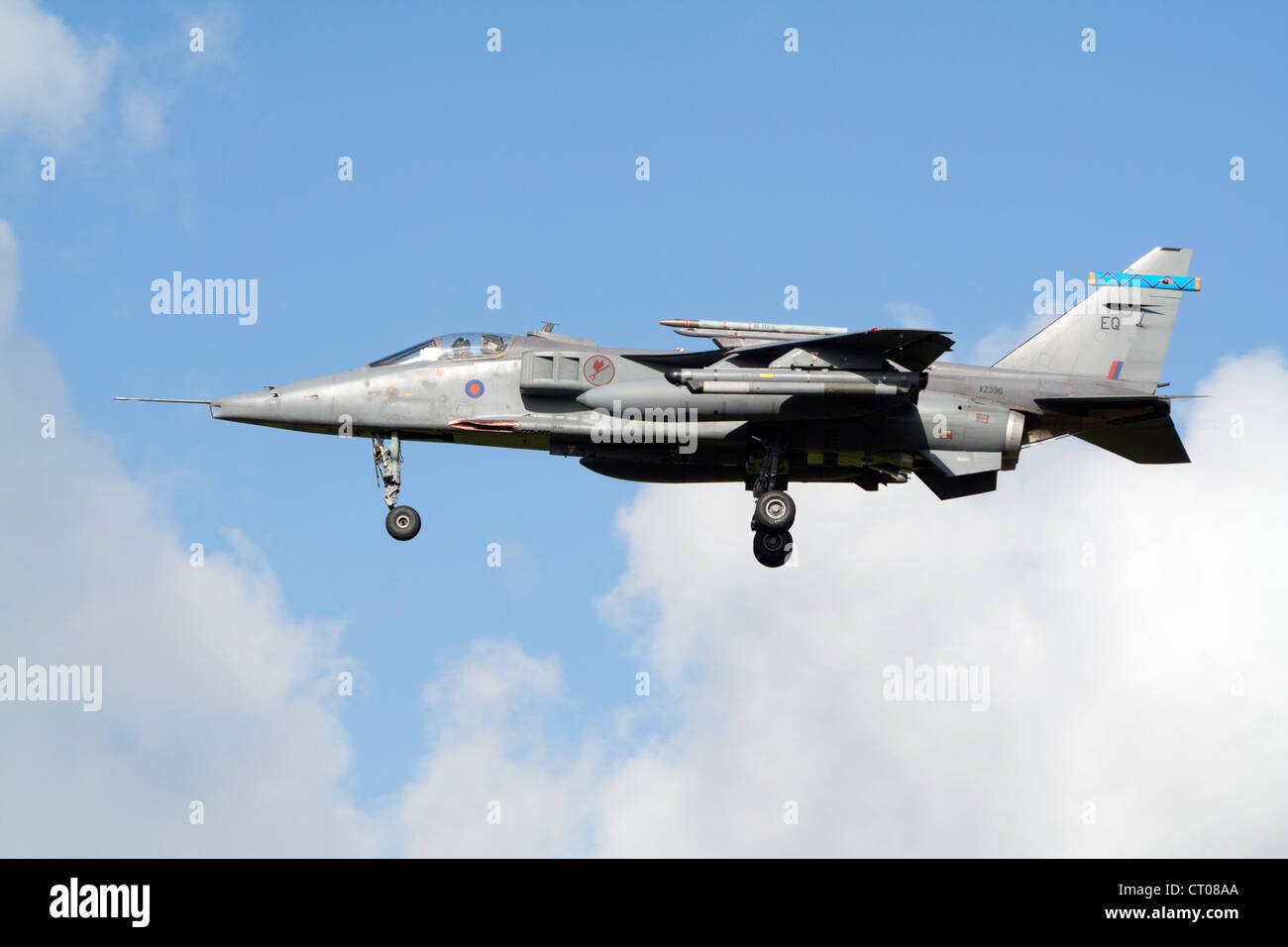 RAF Jaguar landing Stock Photo - Alamy