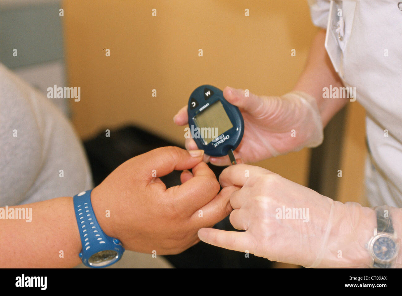 TEST FOR DIABETES Stock Photo - Alamy