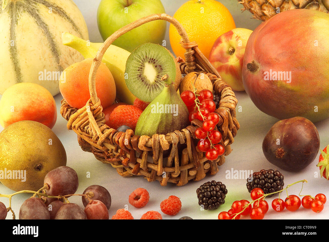 Figs melons fruit hi-res stock photography and images - Alamy