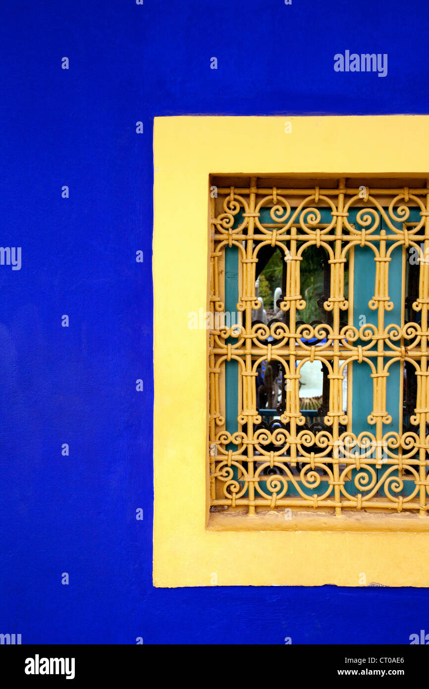 traditional Morocco window, Majorelle Garden, Marrakech Morocco Africa ...