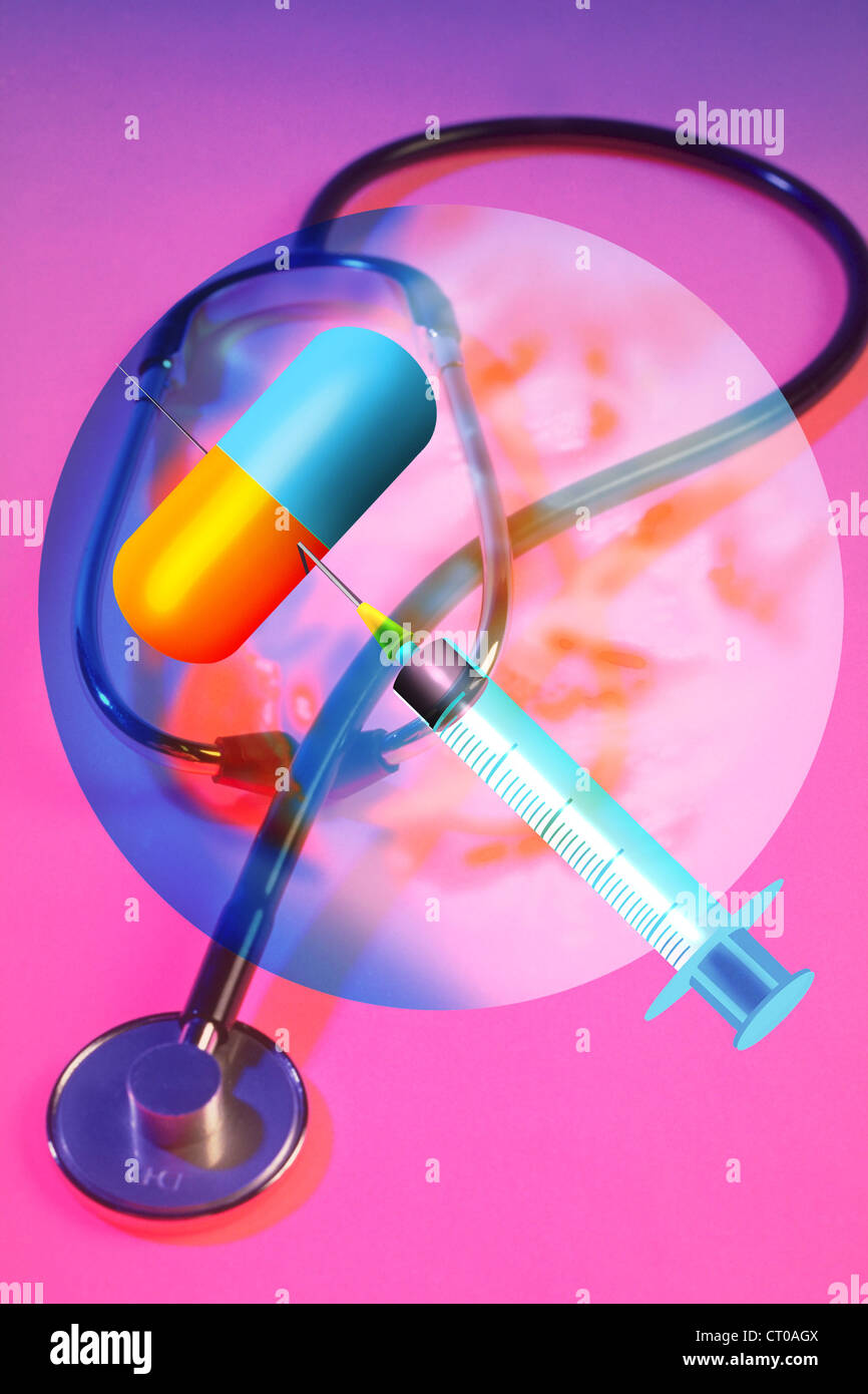 MEDICATION, A DRAWING Stock Photo - Alamy