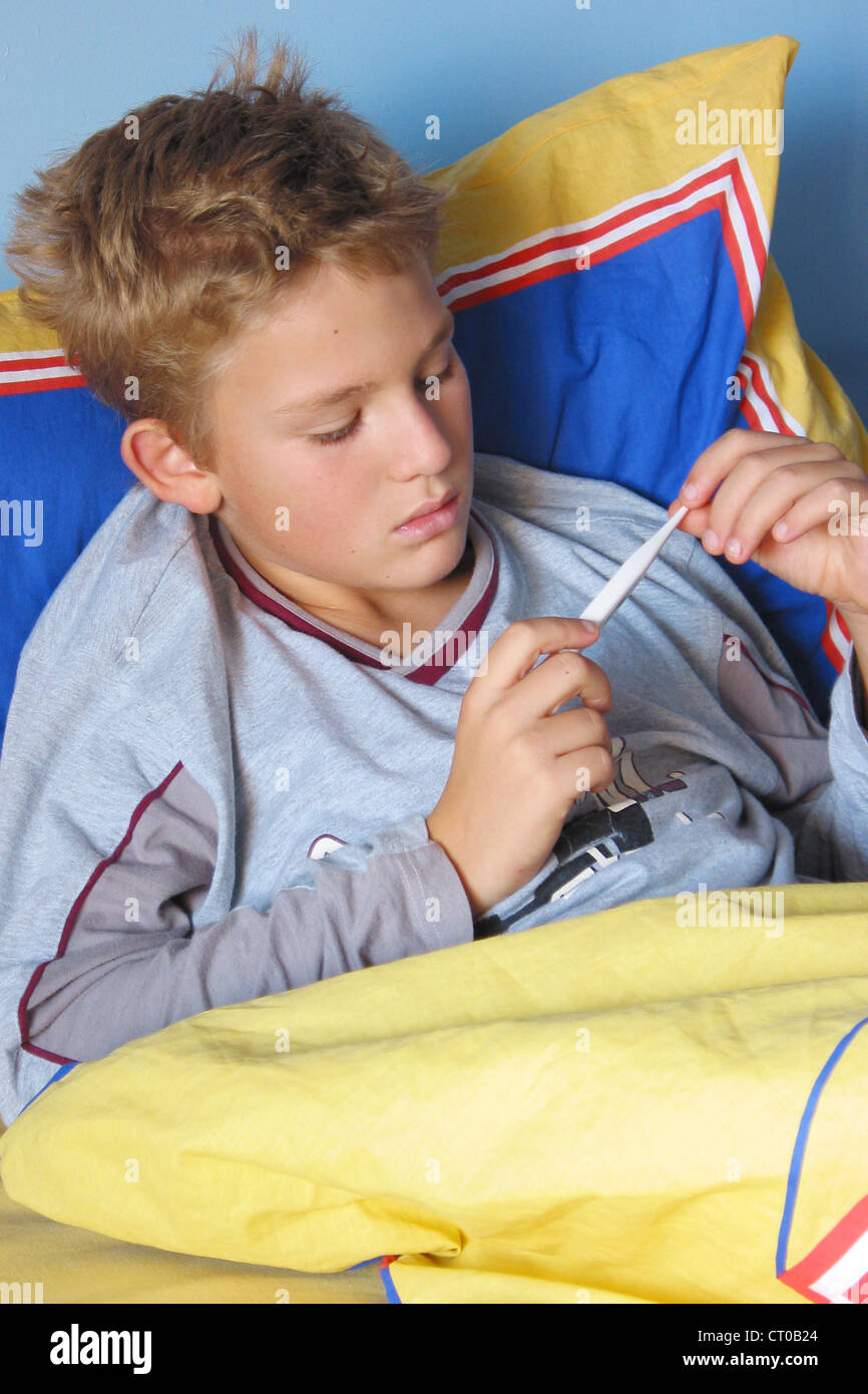 FEVER IN A CHILD Stock Photo - Alamy