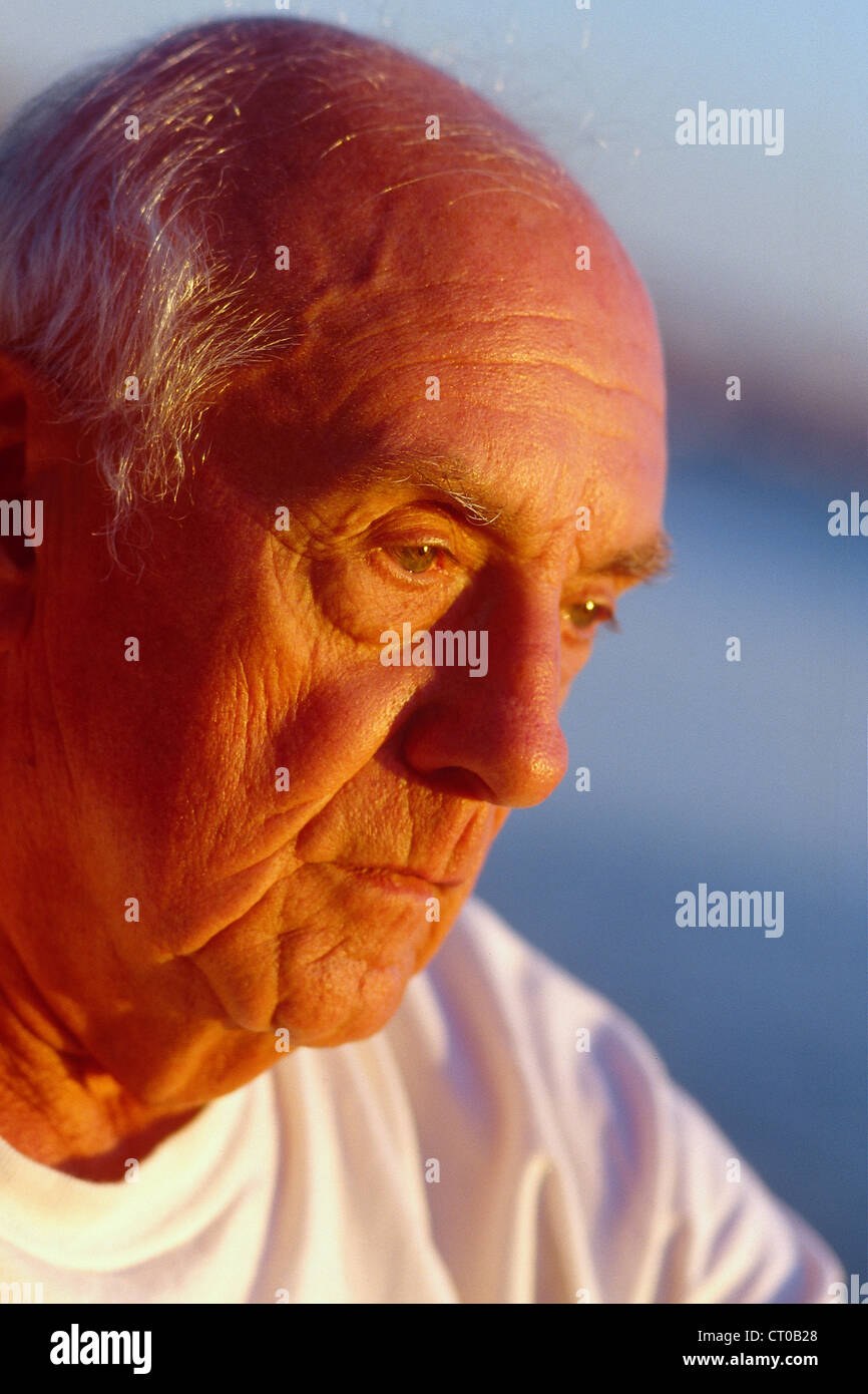 WEARY ELDERLY PERSON Stock Photo - Alamy