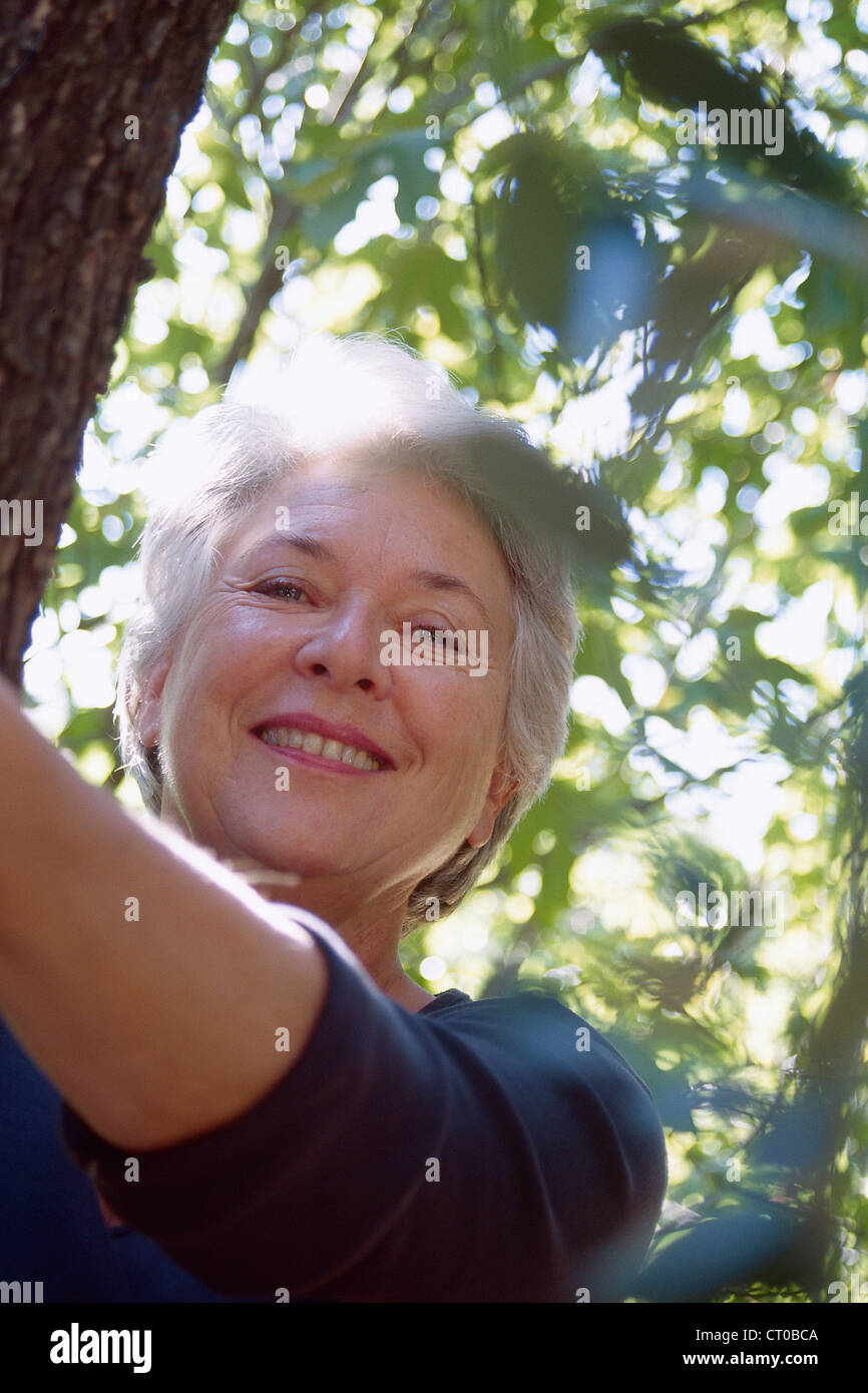 PORTRAIT OF -65 YR-OLD WOMAN Stock Photo - Alamy