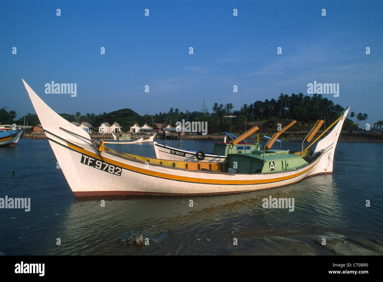 Malaysia, Terengganu, Marang, fishing village, boats Stock Photo - Alamy
