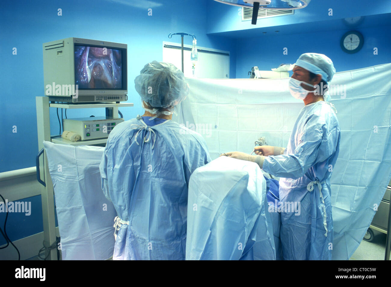 GYNECOLOGICAL SURGERY, ENDOSCOPY Stock Photo - Alamy