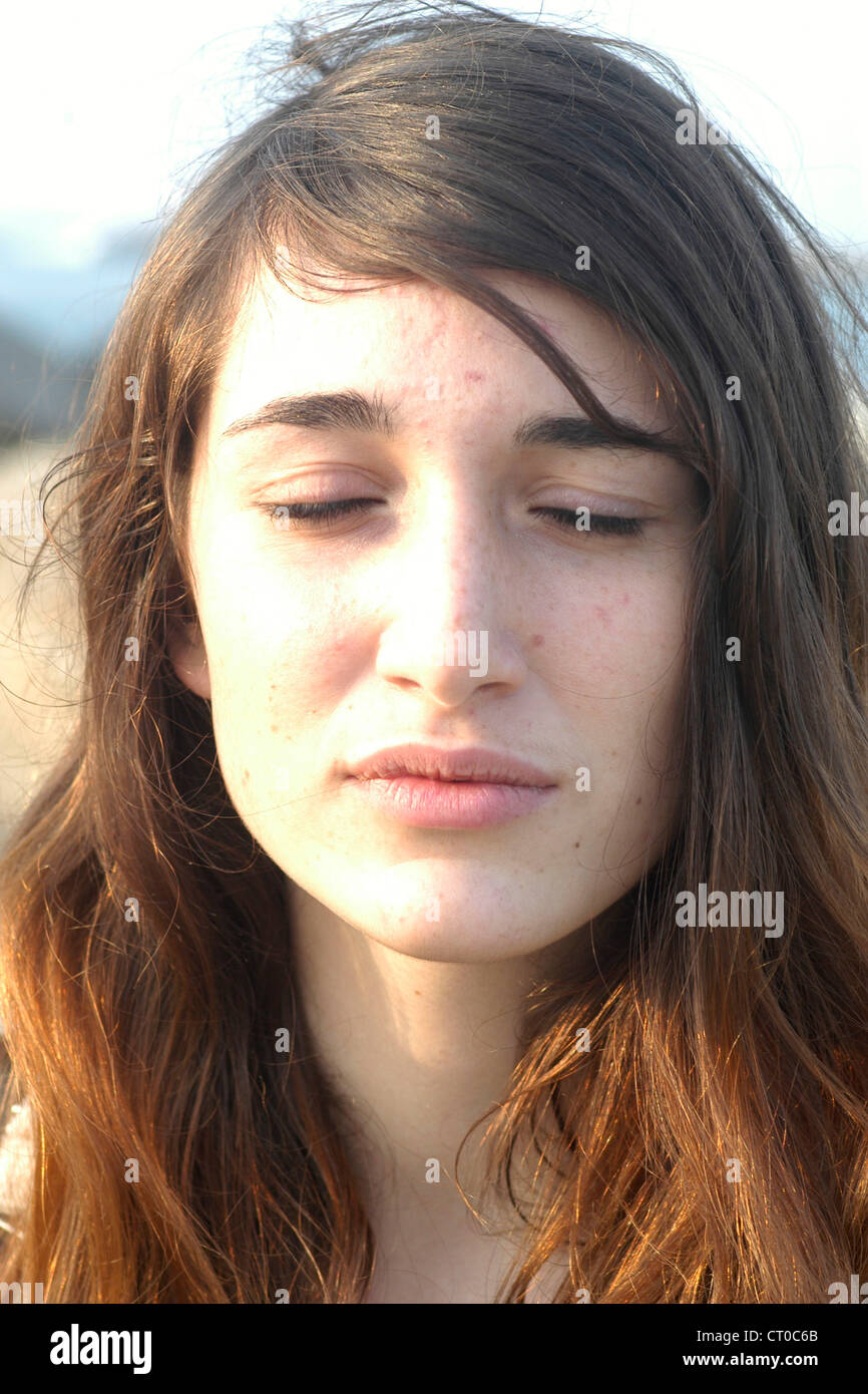 PORTRAIT OF ADOLESCENT GIRL Stock Photo - Alamy