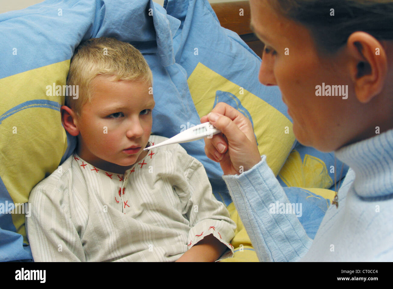 FEVER IN A CHILD Stock Photo - Alamy