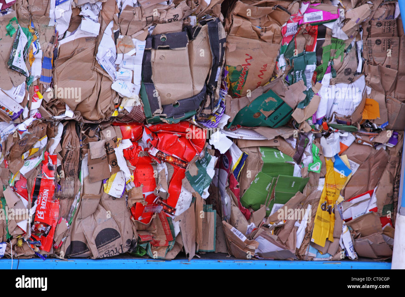 Compacted cardboard recycling hi-res stock photography and images - Alamy