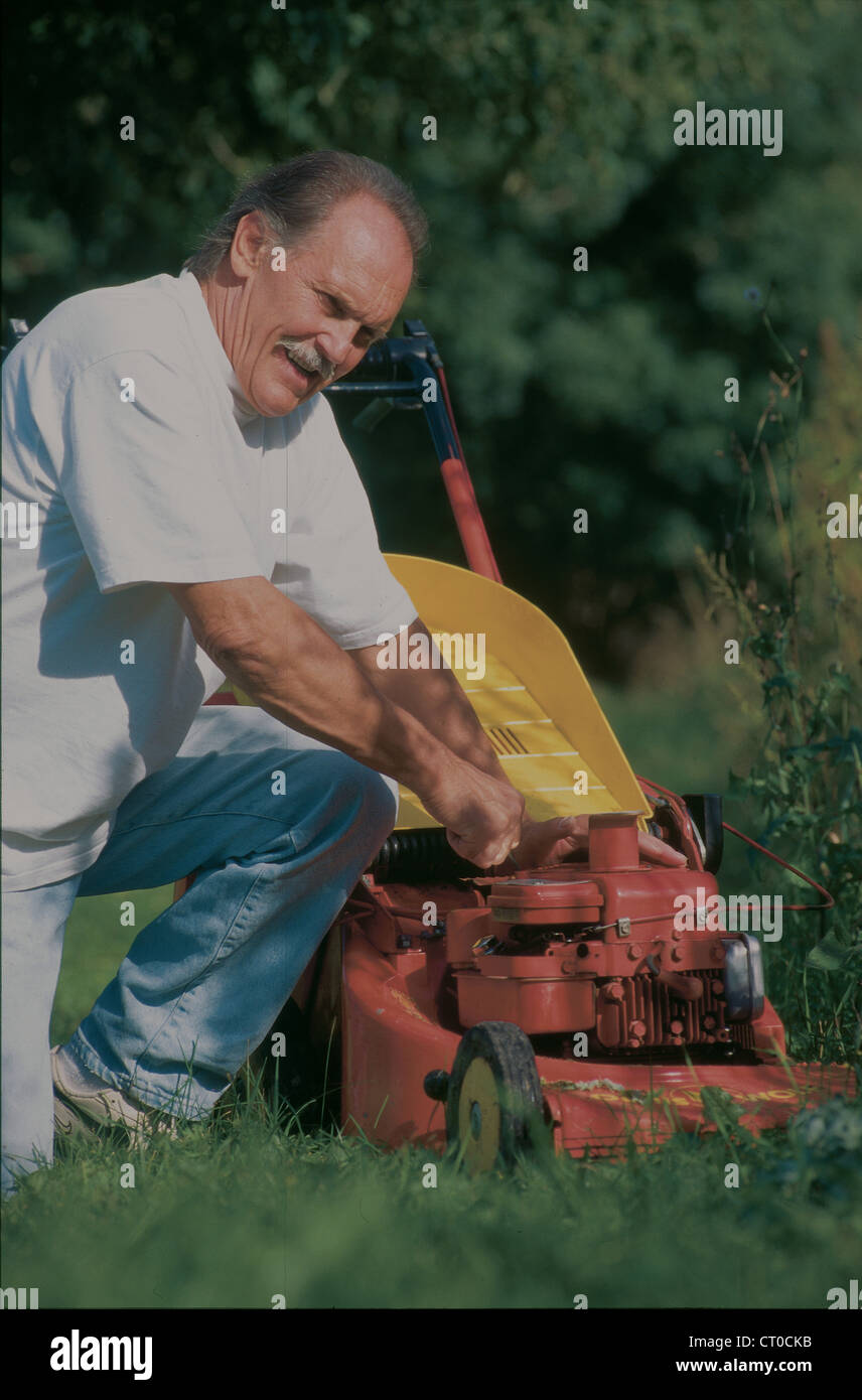 Lawnmower accident hi-res stock photography and images - Alamy
