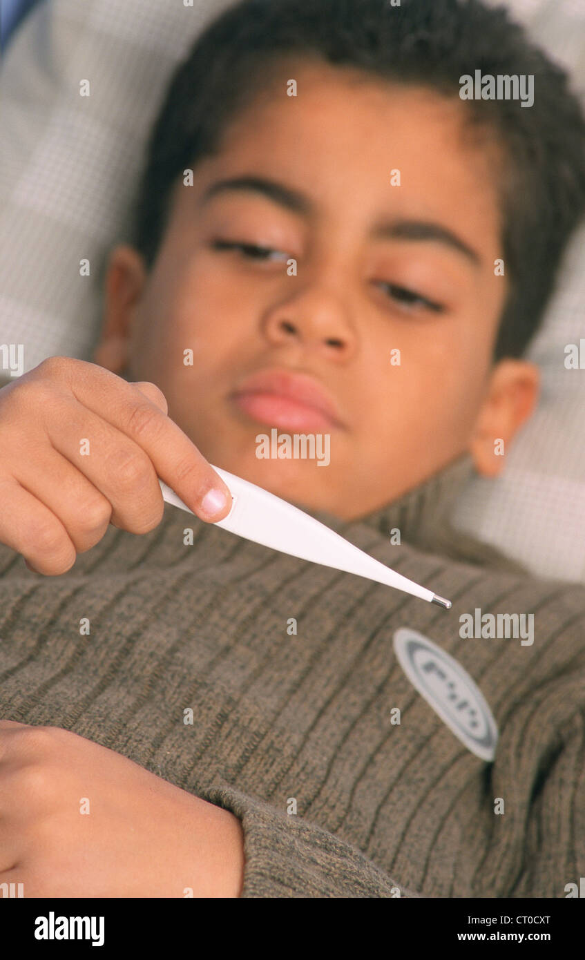 FEVER IN A CHILD Stock Photo - Alamy