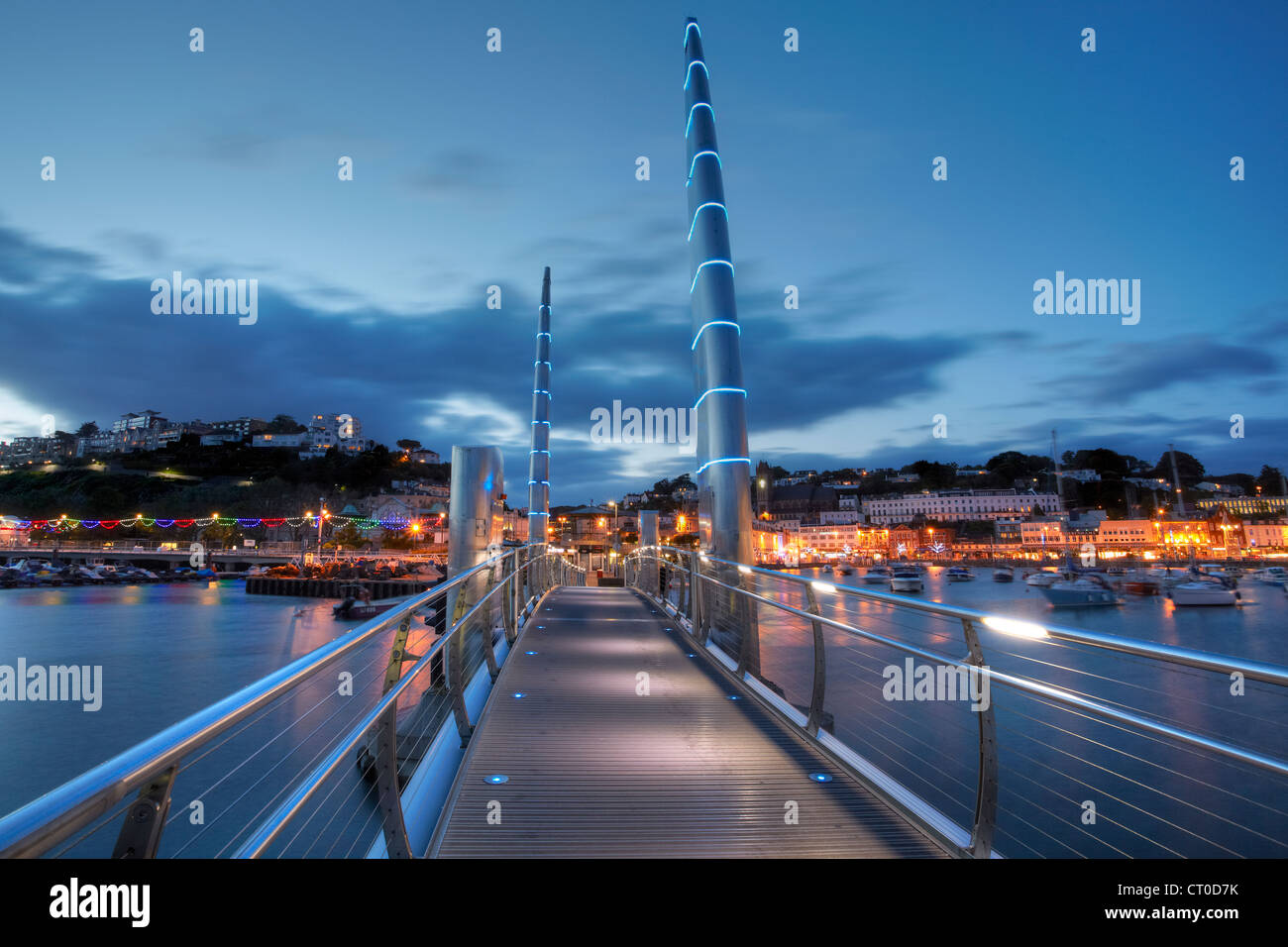 Bridge Harbour Boats Yachts Torquay Bridge High Resolution Stock ...