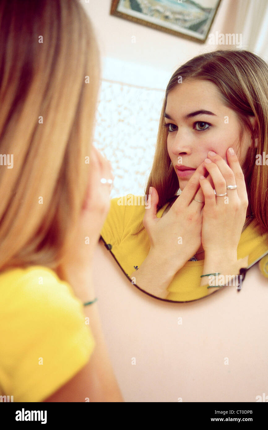 FACE CARE, ADOLESCENT Stock Photo - Alamy