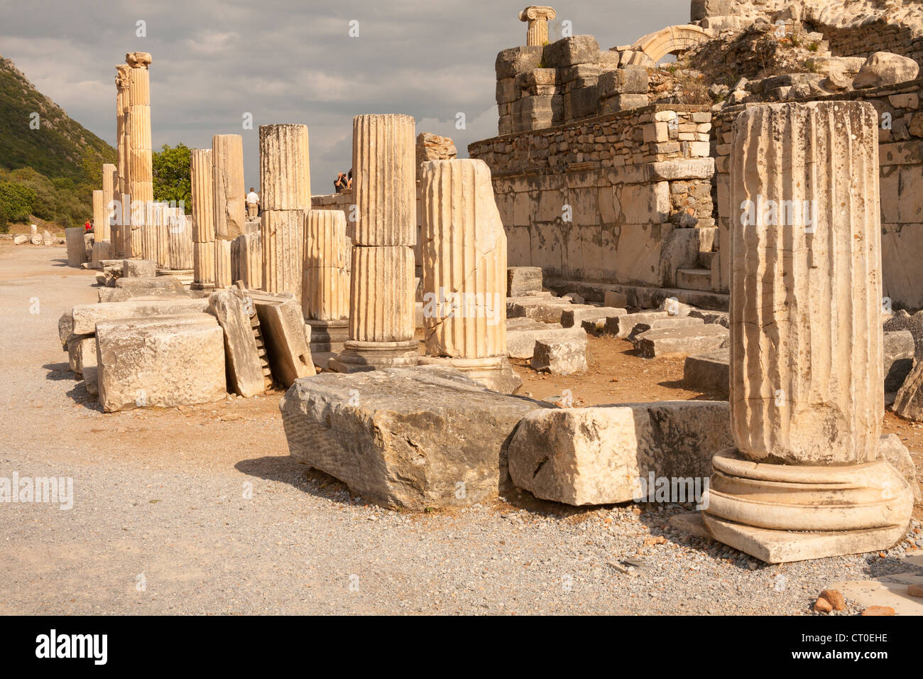 Columns of the basilica, Ephesus, Turkey Stock Photo - Alamy