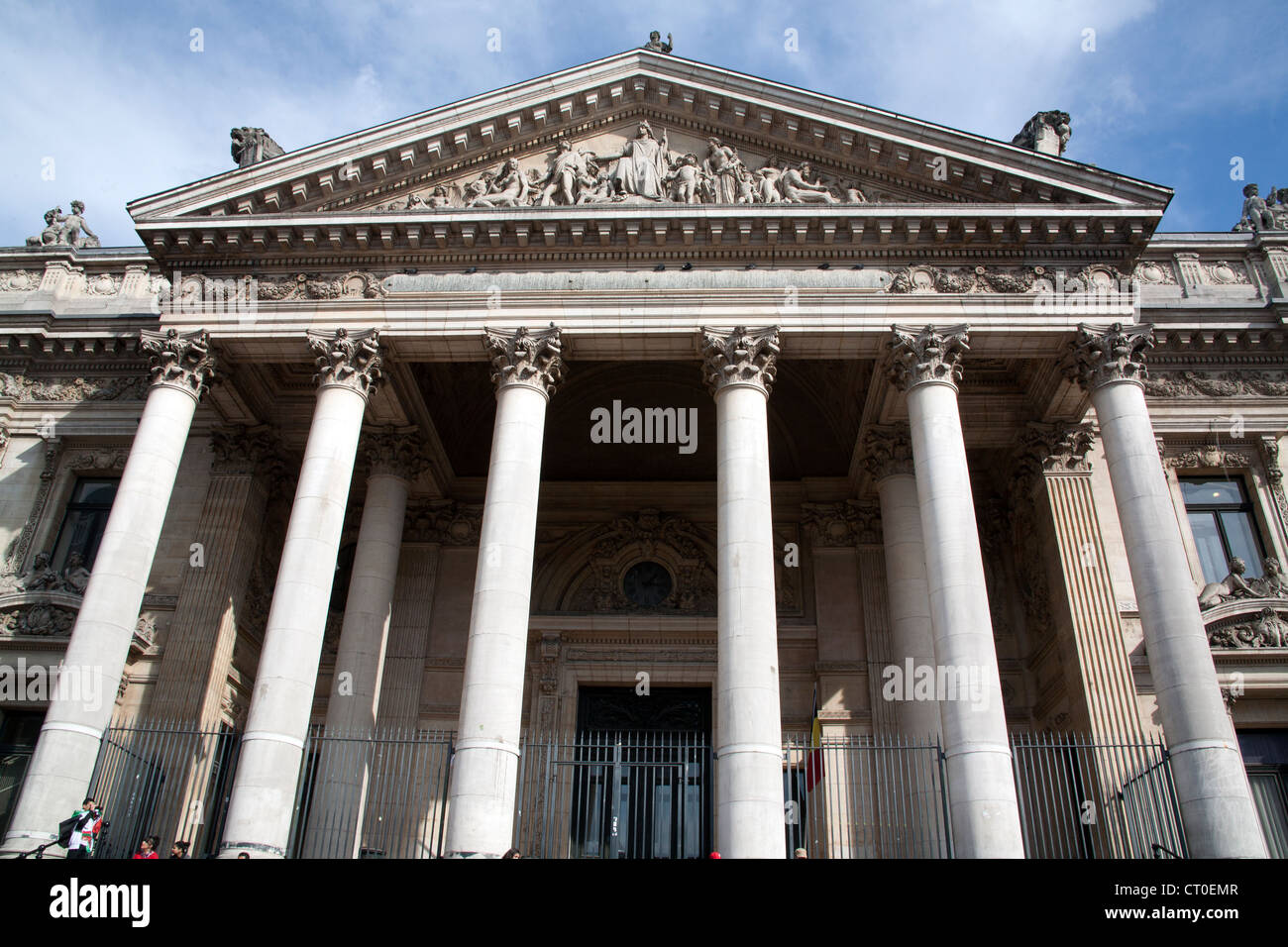 The Bourse or Beurs - the Brussels Stock Exchange Anspach Boulevard ...