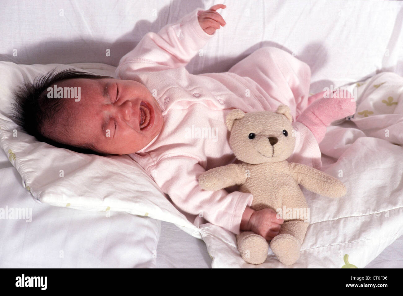 CRYING NEWBORN BABY Stock Photo - Alamy