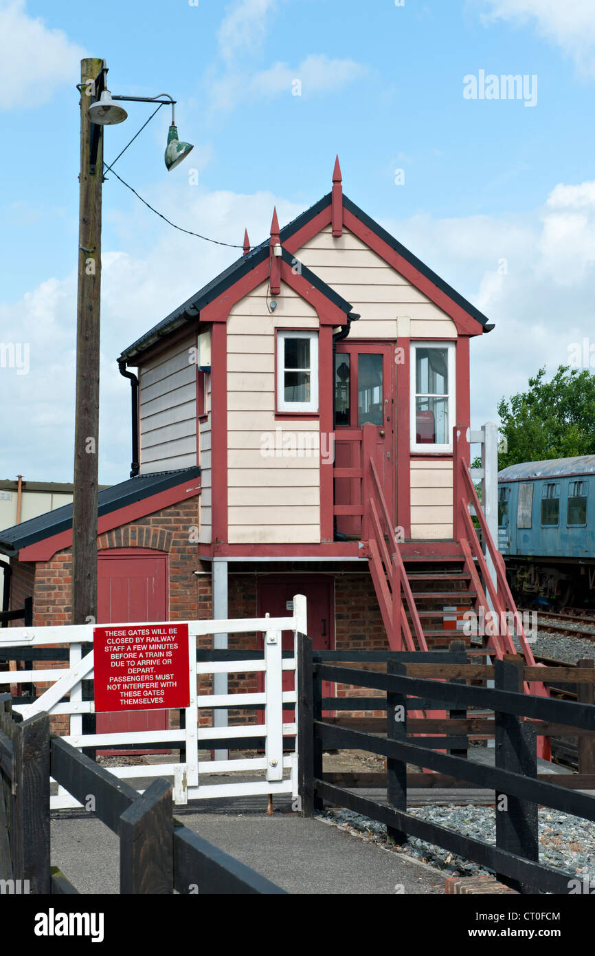 Northiam station signalbox on the Kent and East Sussex Railway, Kent ...