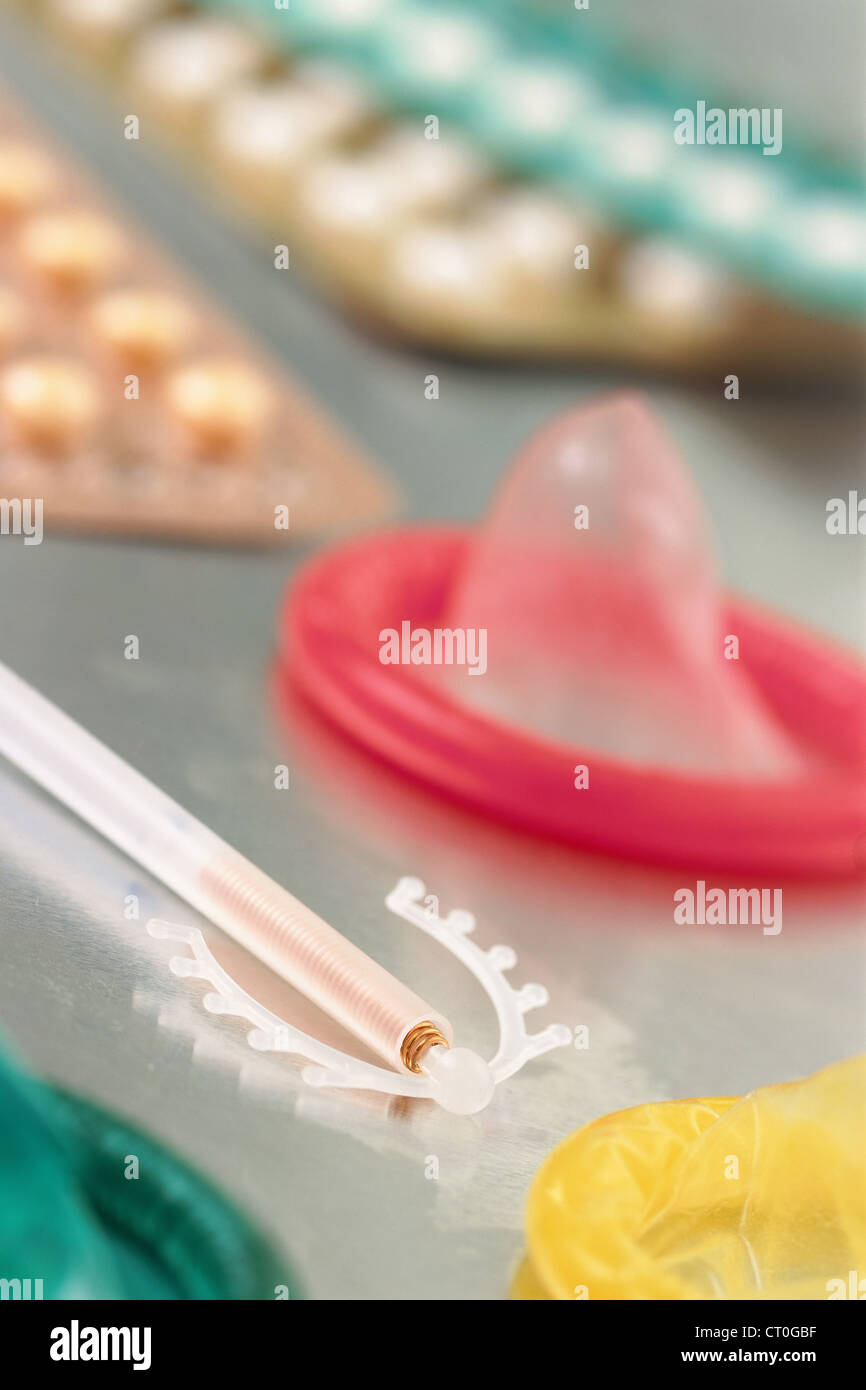 Contraception condom pill iud hi-res stock photography and images - Alamy