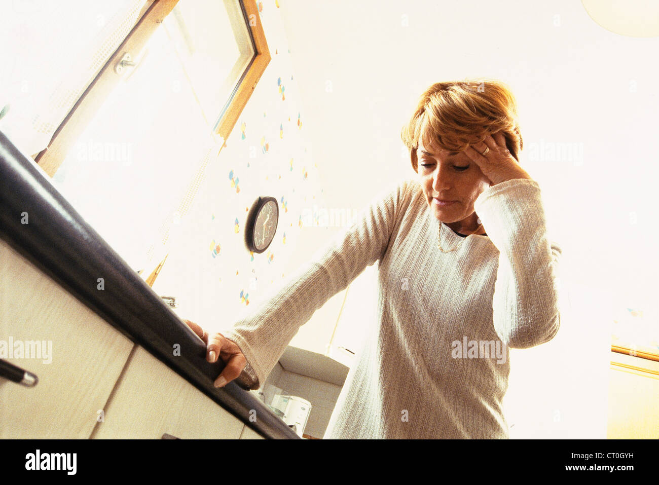 ELDERLY PERSON WITH VERTIGO Stock Photo - Alamy