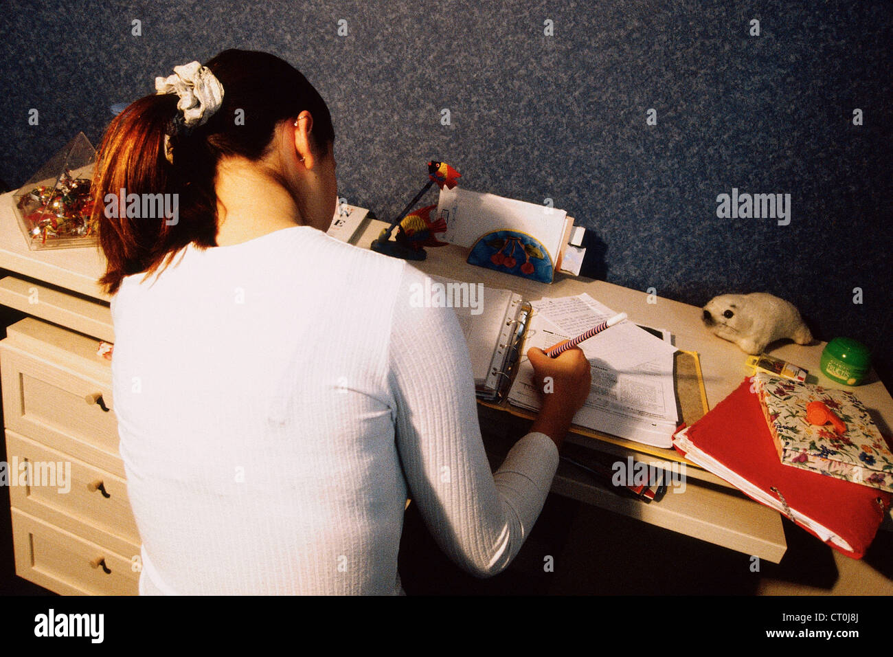 BACK PAIN IN AN ADOLESCENT Stock Photo - Alamy