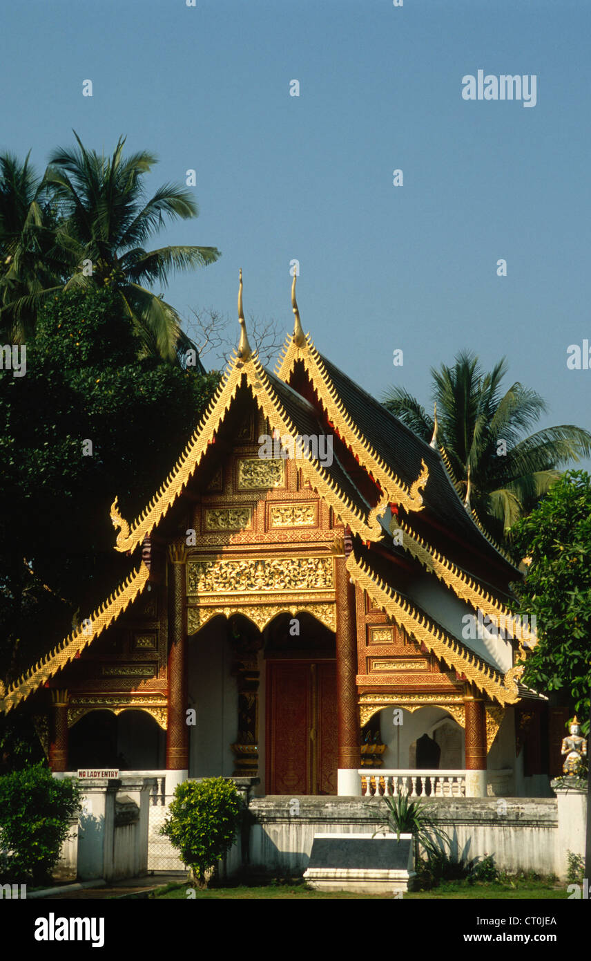 Thailand, Chiang Mai, Wat Chiang Man, buddhist temple Stock Photo - Alamy