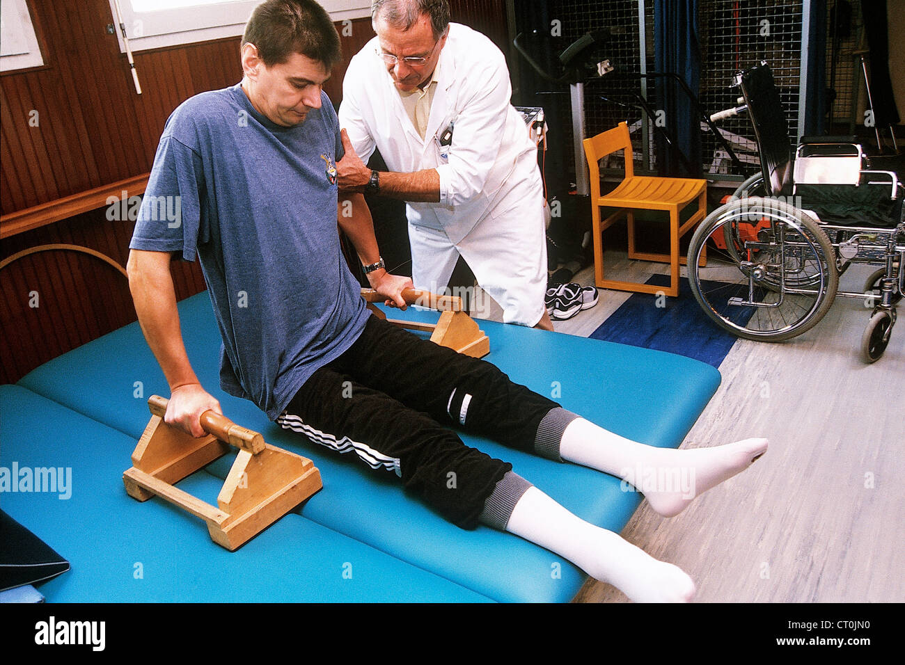 MAN IN REHABILITATION Stock Photo - Alamy