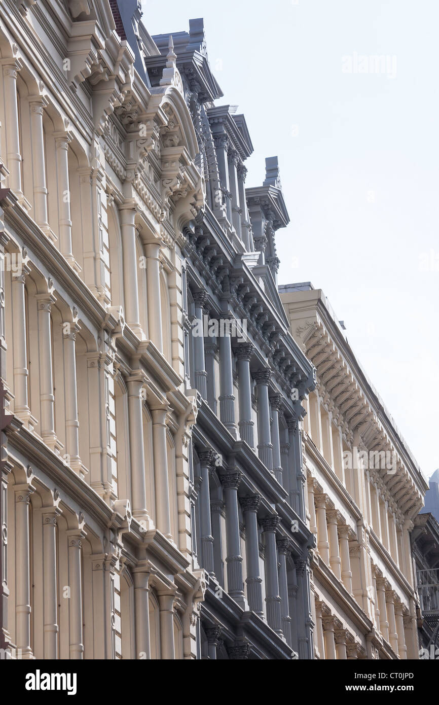 Building Facades, SoHo-Cast Iron Historic District, NYC Stock Photo - Alamy
