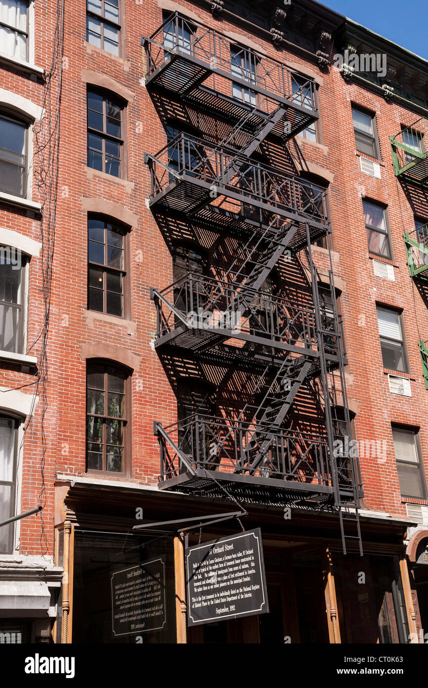 The Lower East Side Tenement Museum, 97 Orchard Street, NYC Stock Photo ...